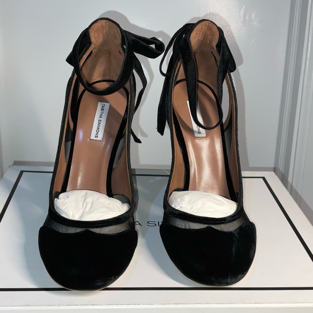 Eloise Black Velvet Suede Pumps By Tabitha Simmons Si… - Gem